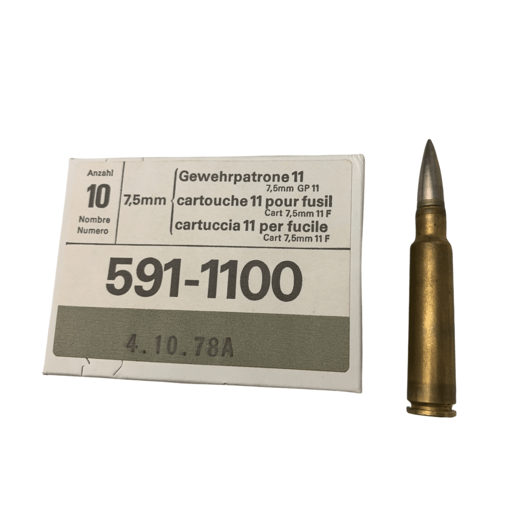 Gewehrpatrone11 7.5X55 Swiss GP 11 Number 10 - Siwash Sports