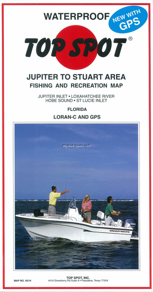 Top Spot N214 Map- Jupiter-Stuart Jupiter Inlet To St Lucie Inlet ...