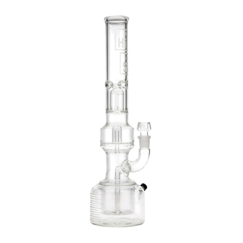 HiSi 18" Double Geyser Perc Beaker - Mushroom New Orleans