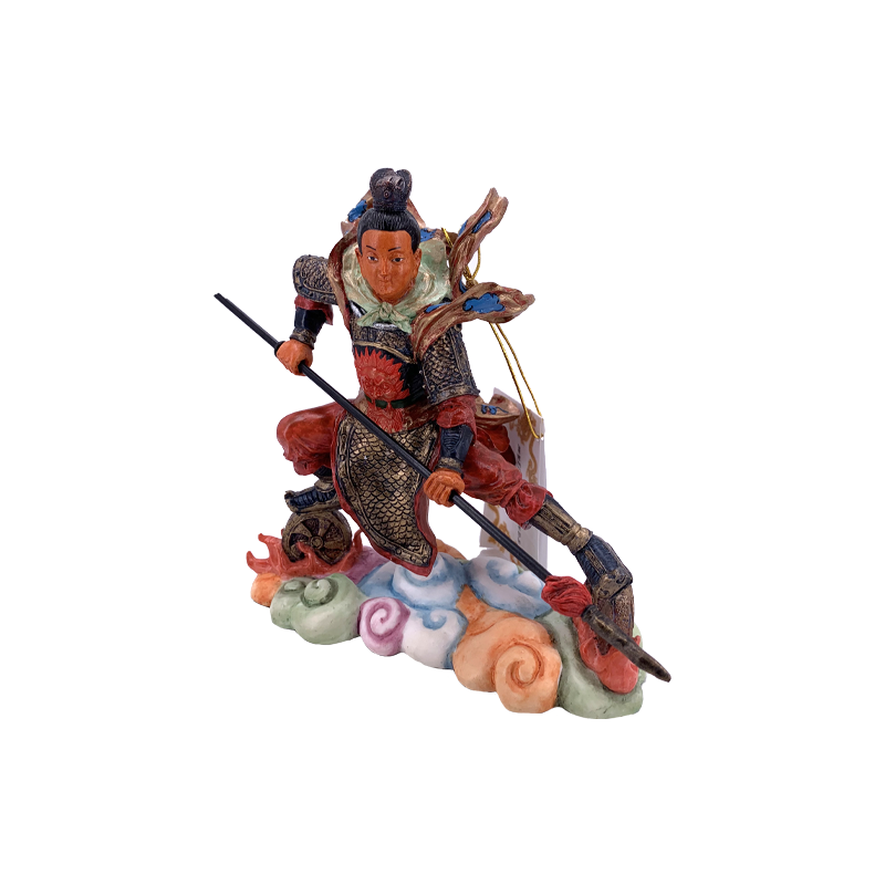 Ancient Chinese Guardian Red Boy Nazha 6"H - Mushroom New Orleans