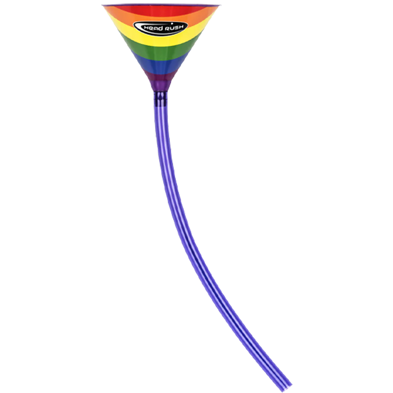 Head Rush Beer Bong Pride Flag - Mushroom New Orleans