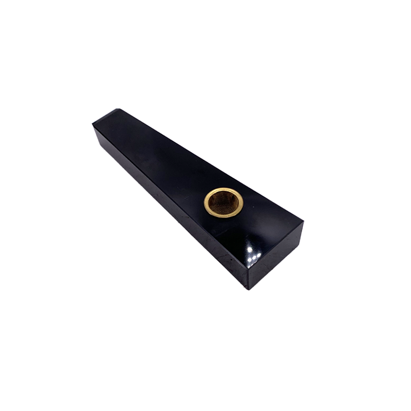 4" Obsidian Crystal Hand Pipe - Mushroom New Orleans