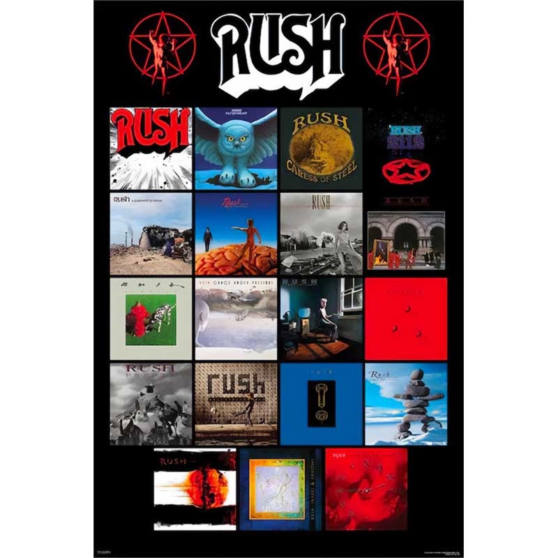 Rush - Album Covers Poster 24" x 36" - Mushroom New Orleans