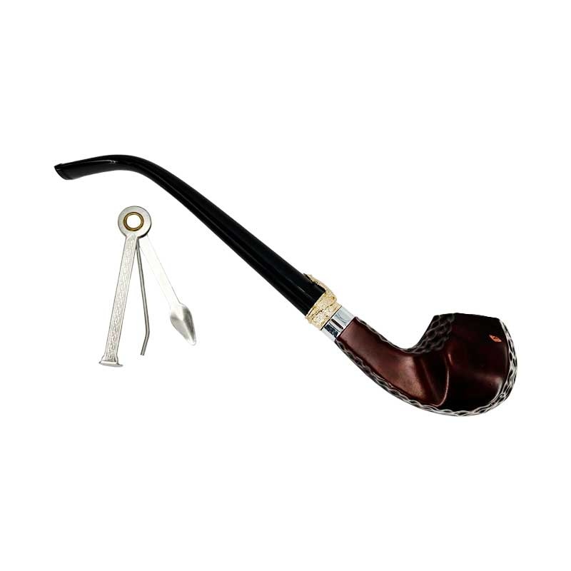 10" Textured Hex Head Gandalf Lizard Friend Hand Wood Pipe - Mushroom ...