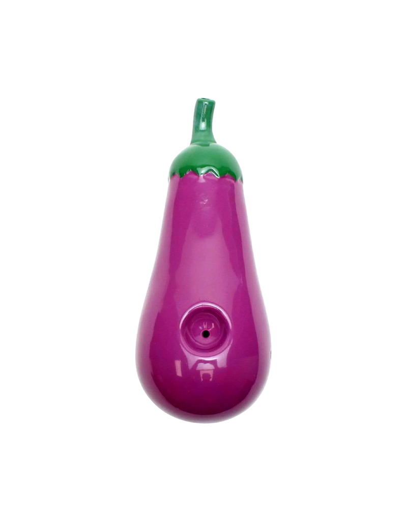 Roast and Toast Ceramic Eggplant Hand Pipe - Mushroom New Orleans