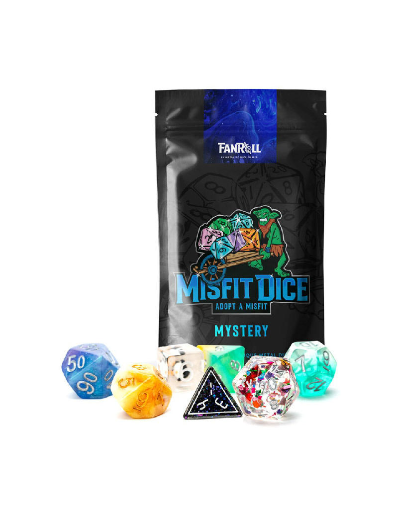 Mystery MIsfit Resin Polyhedral Dice - Game Night Games