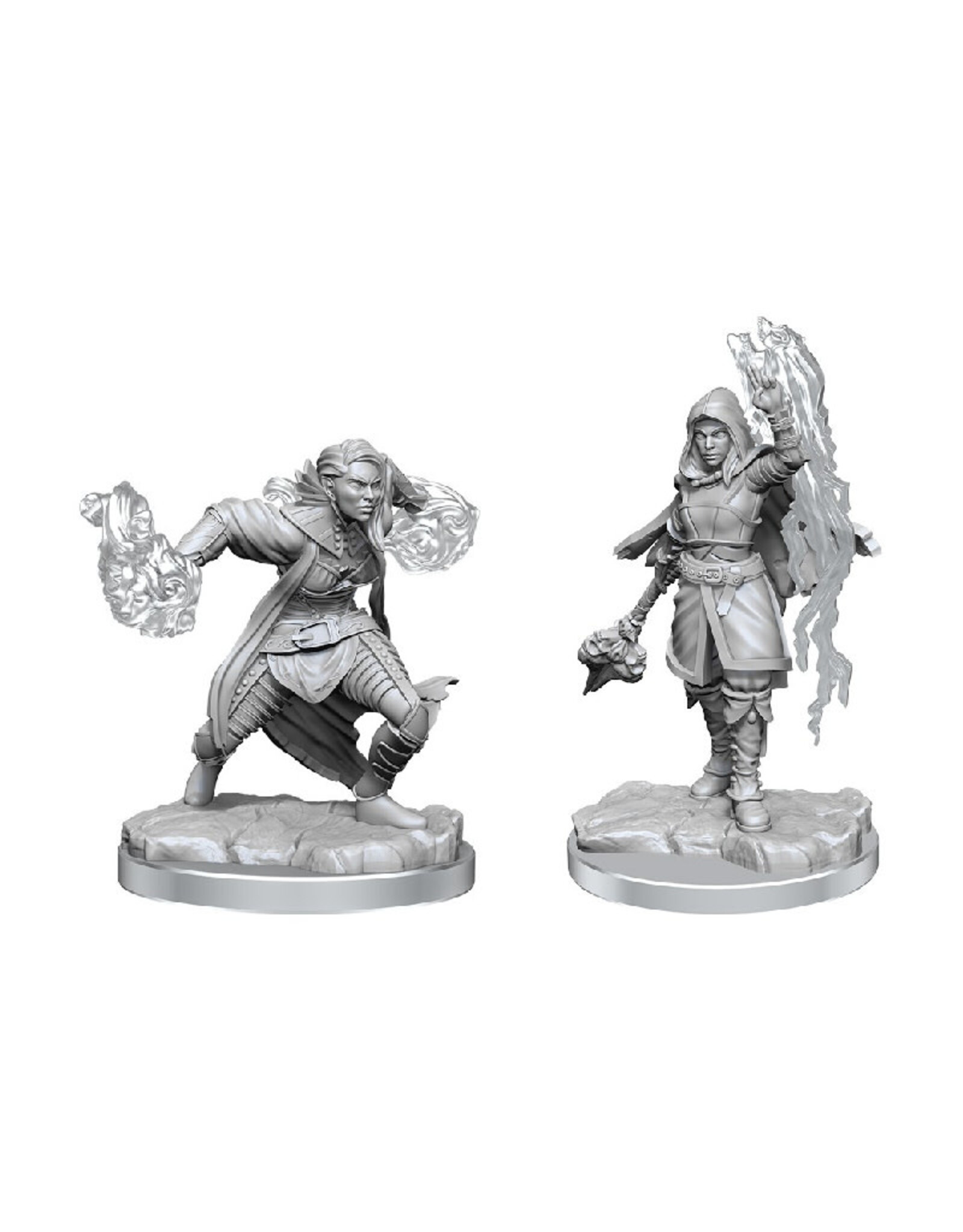 D&D Unpainted Minis: Half-Elf Warlock - Game Night Games