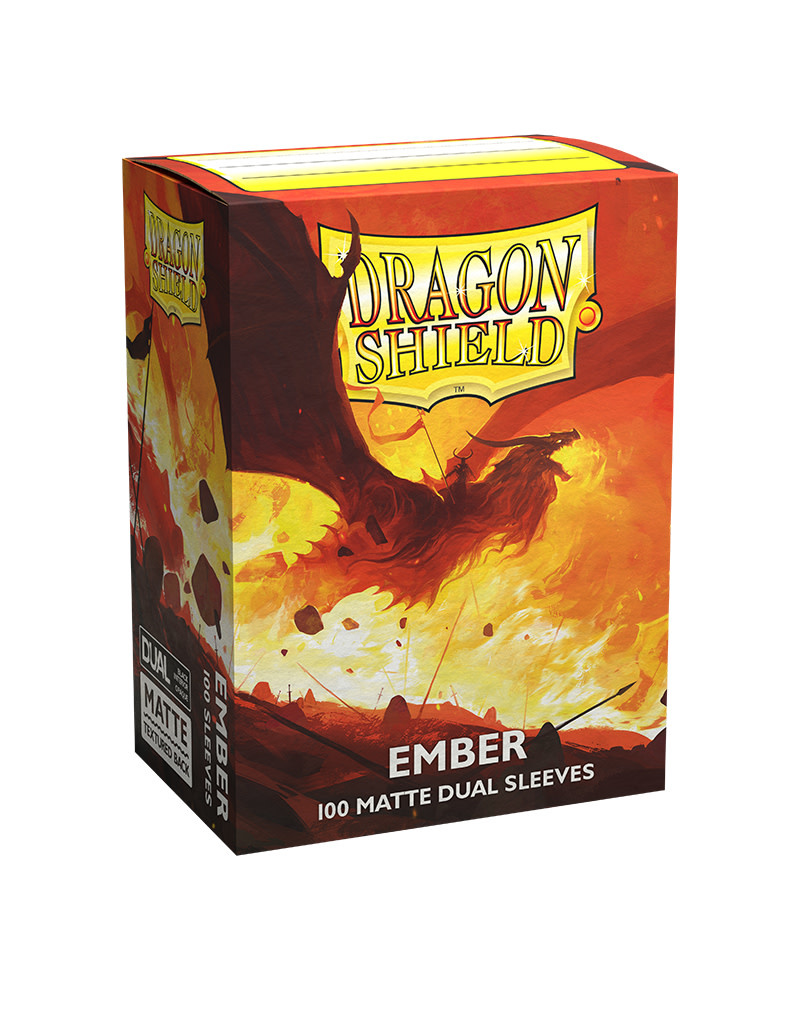 Sleeves: Dragon Shield Matte Dual (100) Ember - Game Night Games