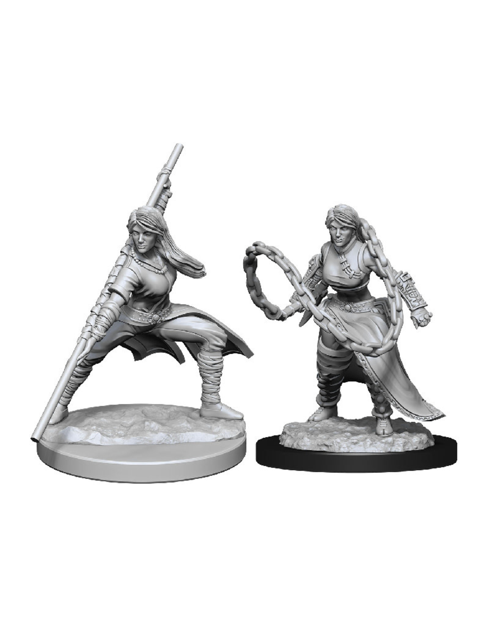 D&D Unpainted Minis: Shifter Human Monk Female - Game Night Games