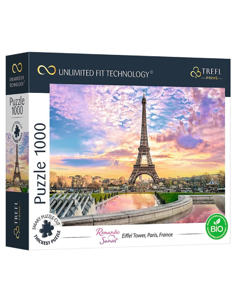 Romantic Eiffel Tower Puzzle 1000 PCS - Game Night Games