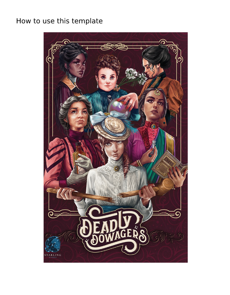 Deadly Dowagers - Game Night Games