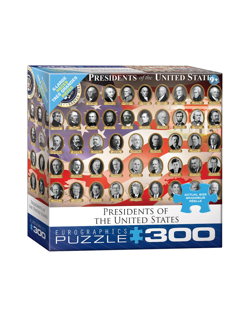 Presidents of the USA Puzzle (300 PCS) - Game Night Games