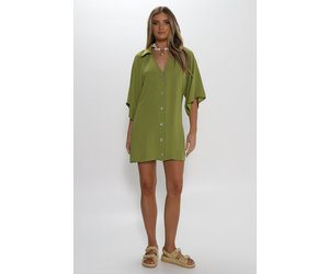 Lost in Lunar - Fallon Dress - Avocado - Archer + Arrow