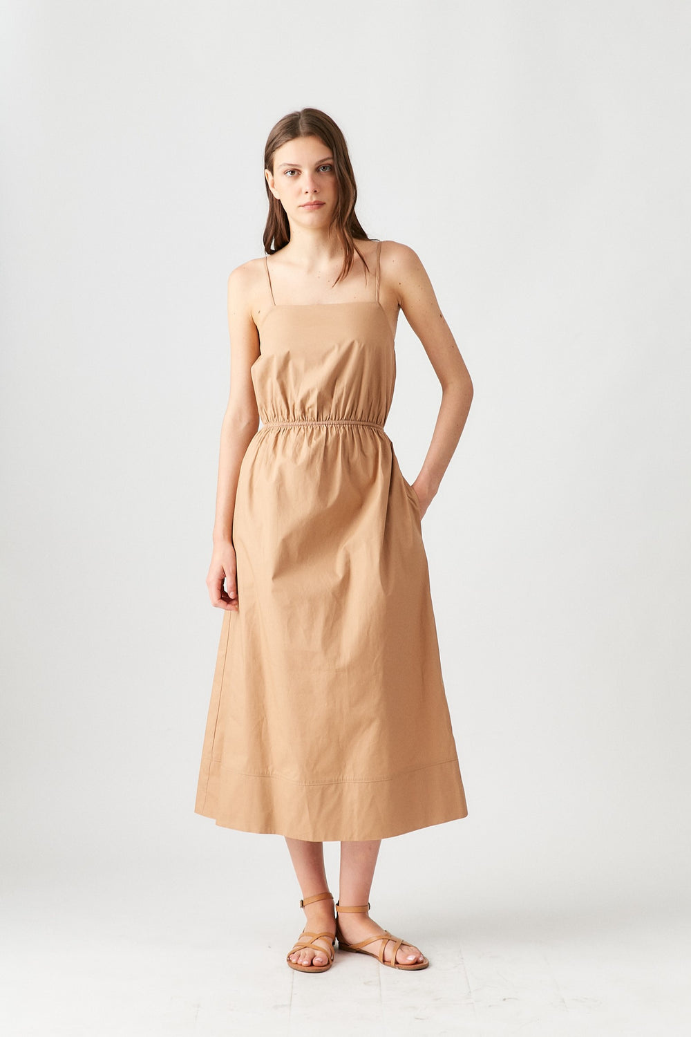 Deluc - Lam Dress - Peanut - Archer + Arrow