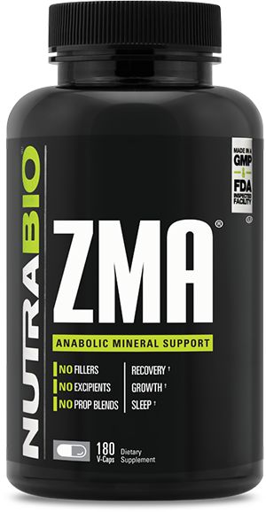 ZMA - 180 cap by Nutrabio: on sale now at Discount Sport Nutrition ...