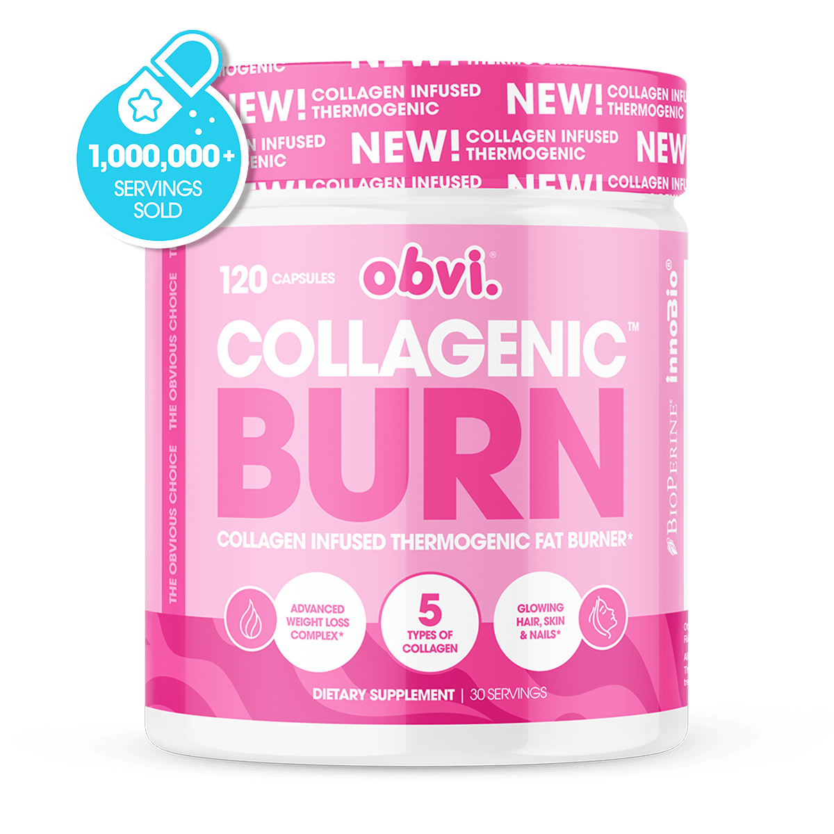 Collagenic Burn by Obvi: Lowest price at Discount Sport Nutrition ...