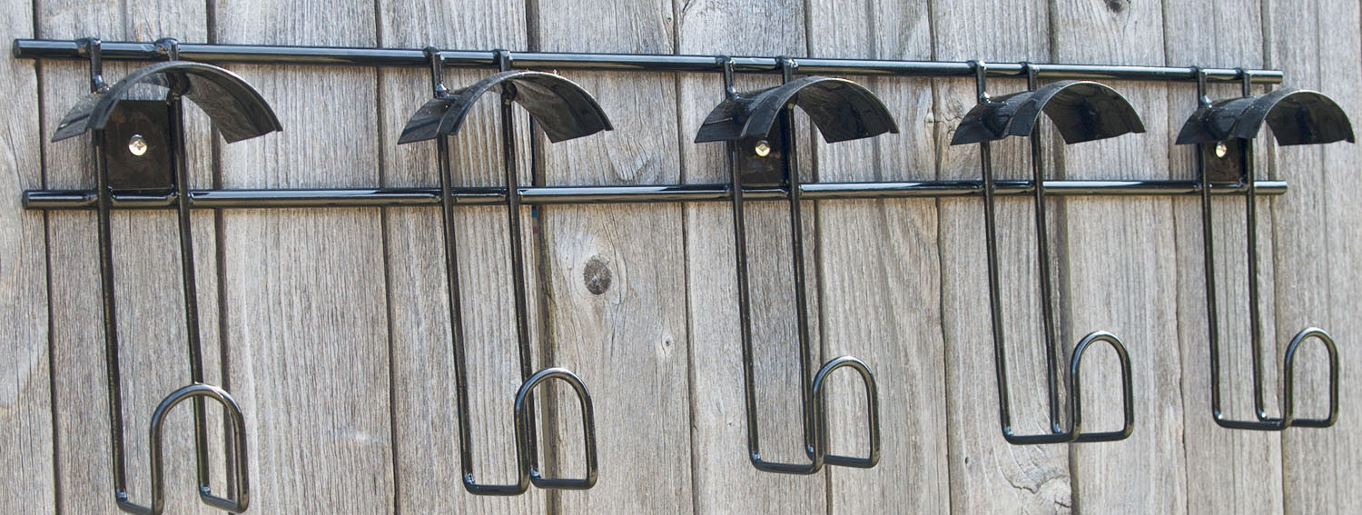 5 Hook Half Moon Bridle Rack - Frontier Western Shop
