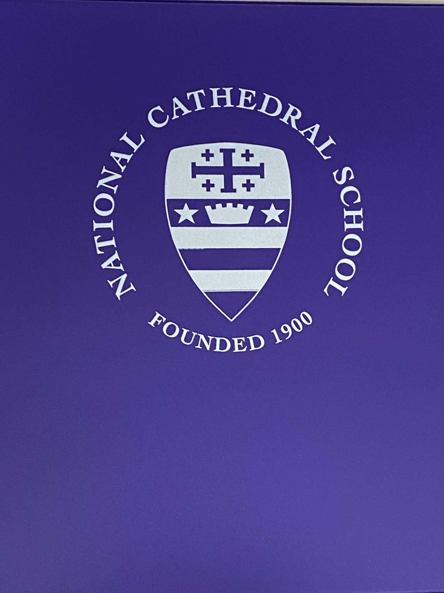 1" Binder with NCS Crest - National Cathedral School Store