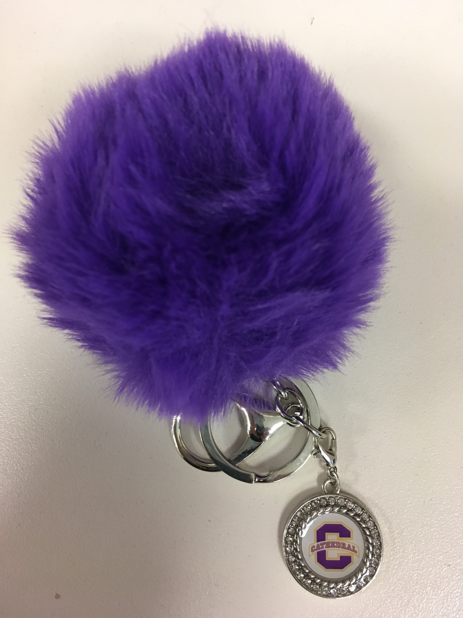 KEY TAG-PUFF PUR CHARM - National Cathedral School Store