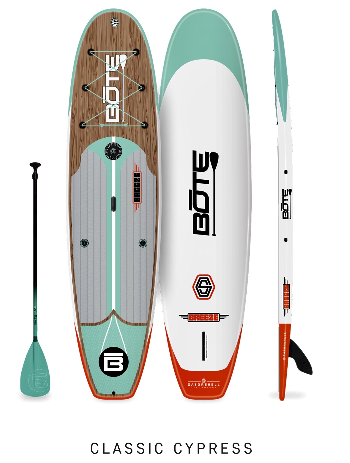 BOTE Breeze Gatorshell 11'6" Solid Paddle Board - Great Feathers