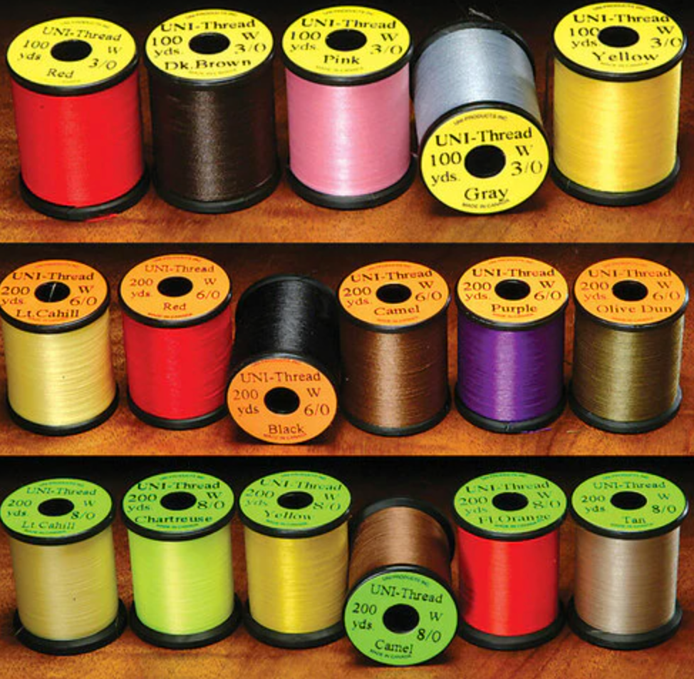 UNI Thread 8/0 Light Olive - Great Feathers