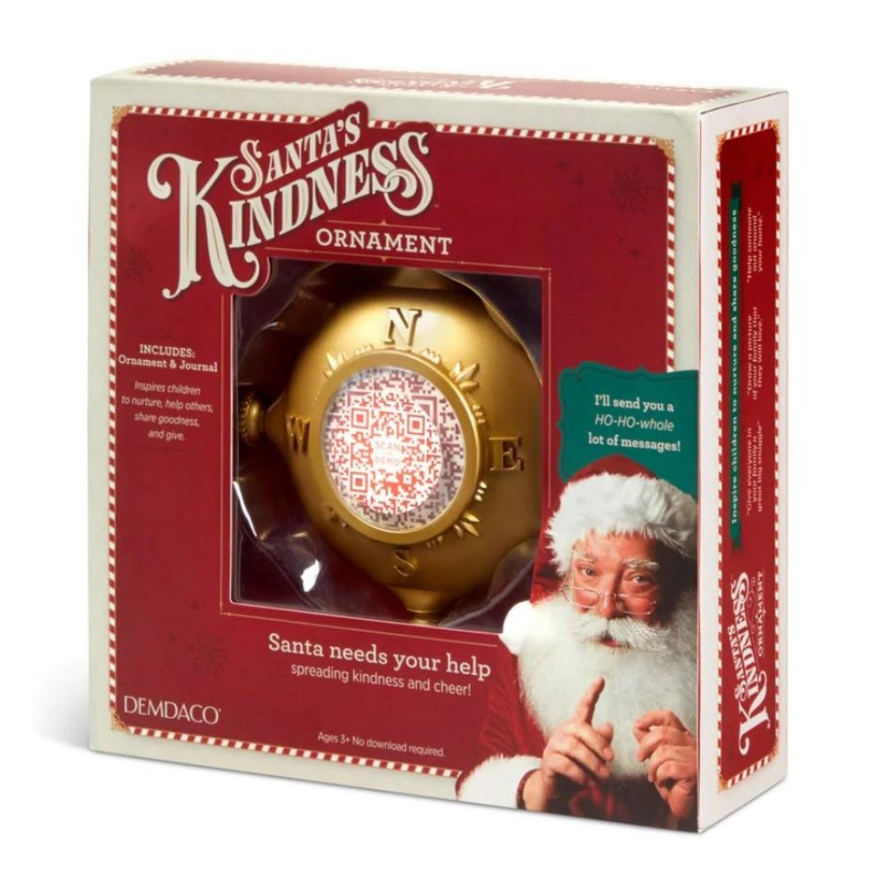 Santa Kindness Ornament and Journal - Kidstop toys and books