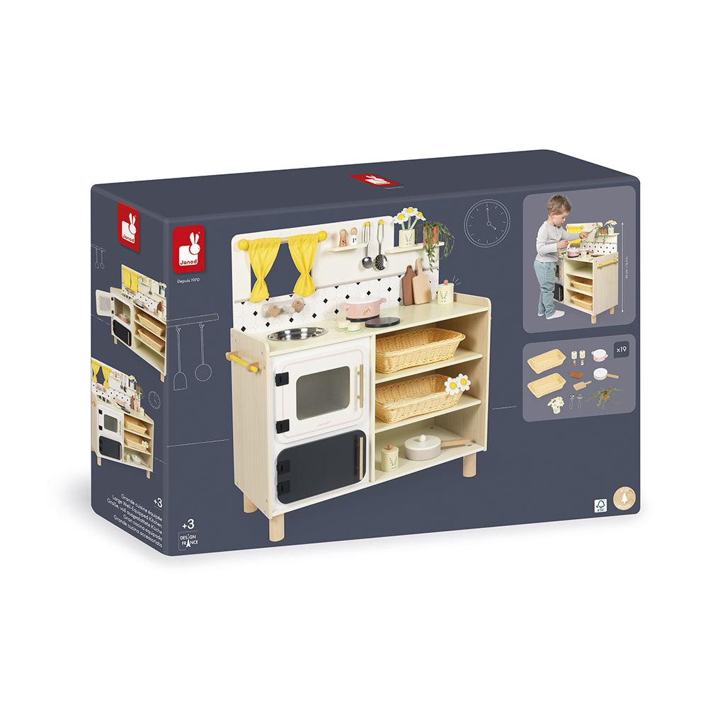 Janod Cottage Chic Big Cooker Kitchen - Kidstop toys and books