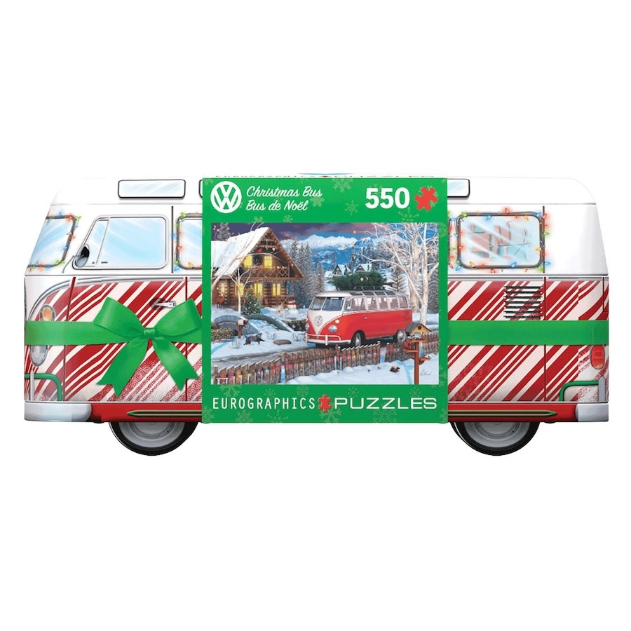 VW Christmas Bus Tin Puzzle - Kidstop toys and books