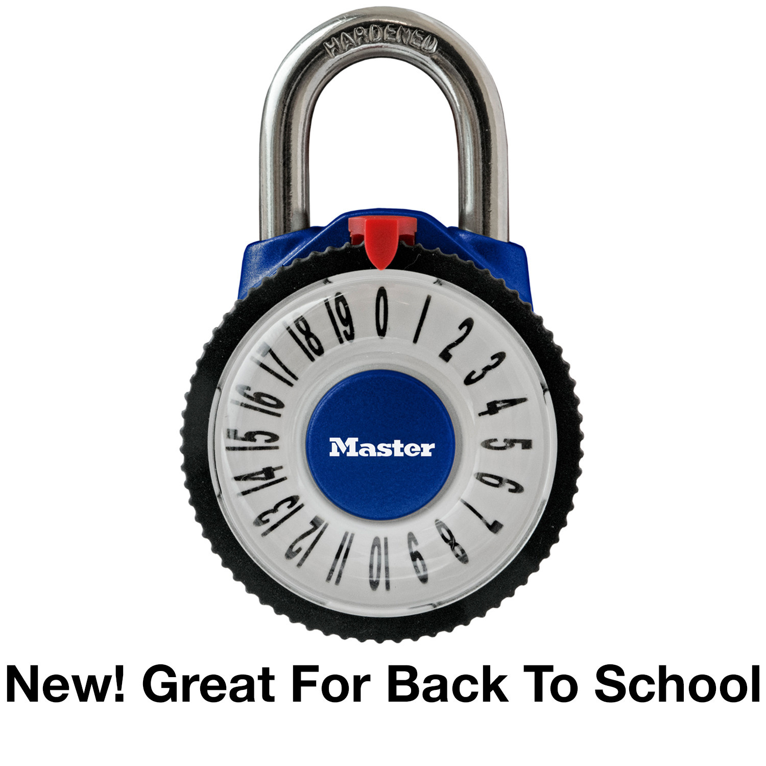 Master Lock 22mm Wide Magnification Combination Dial Padlock - Blue ...