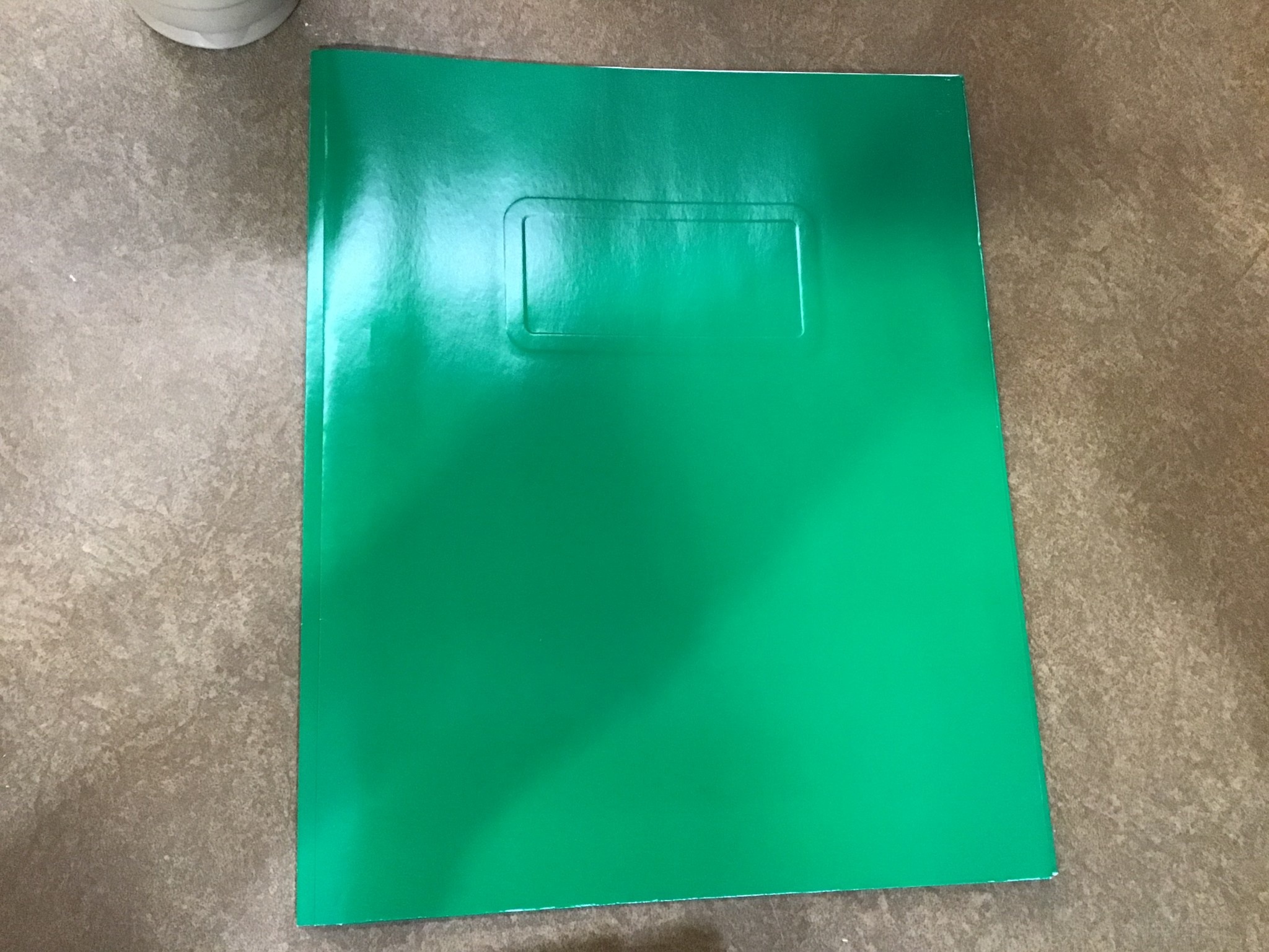 2 Pocket Paper Folder with Prongs Green - Pallex - D3 Surplus Outlet