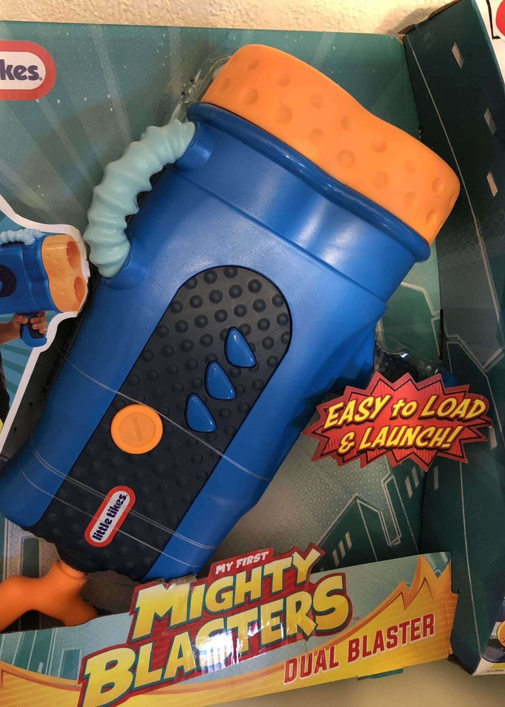 Little Tikes My First Mighty Blasters Dual Blaster with 6 Soft Power Pods