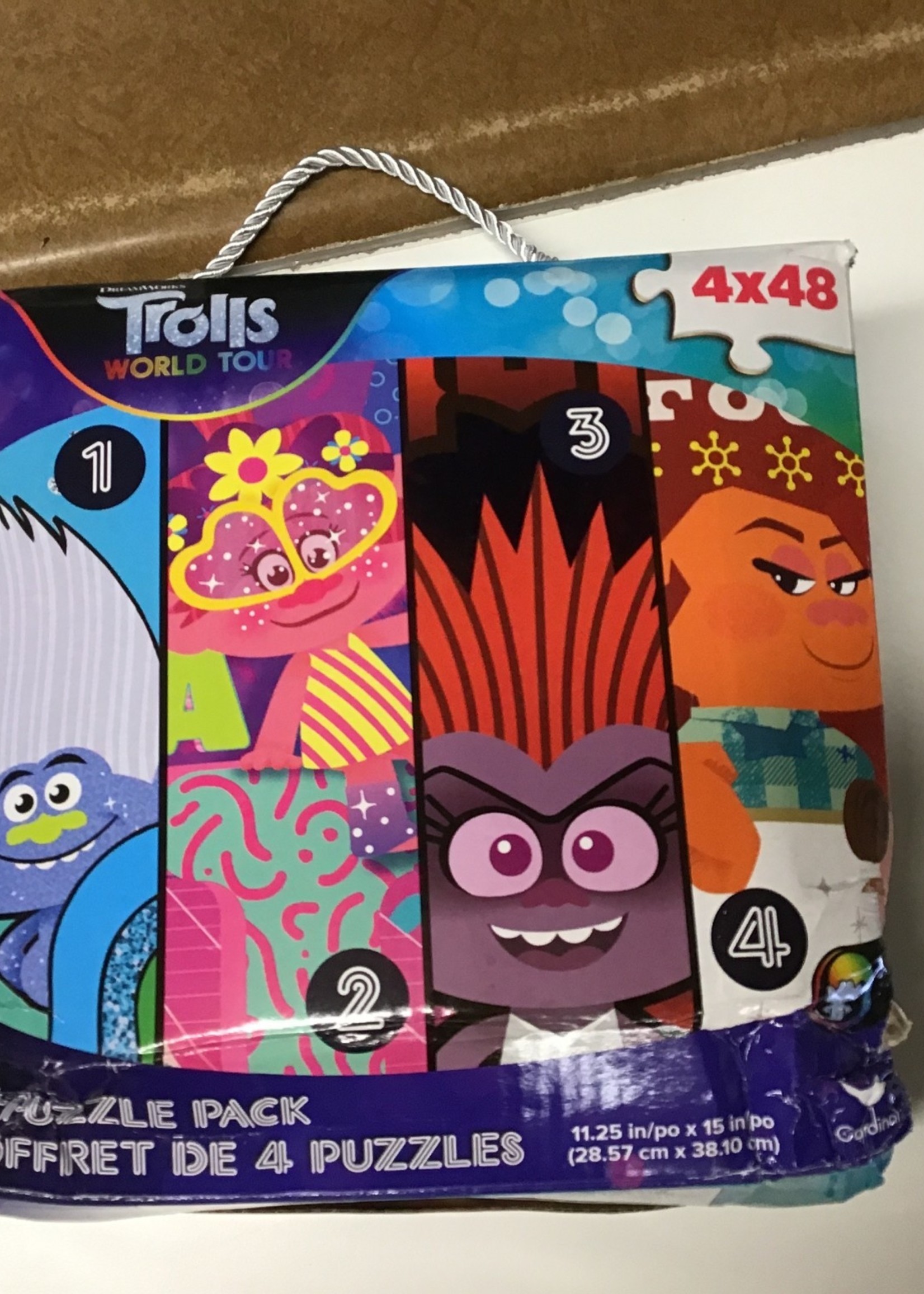 Cardinal Trolls World Tour 96pc Puzzle *box damage