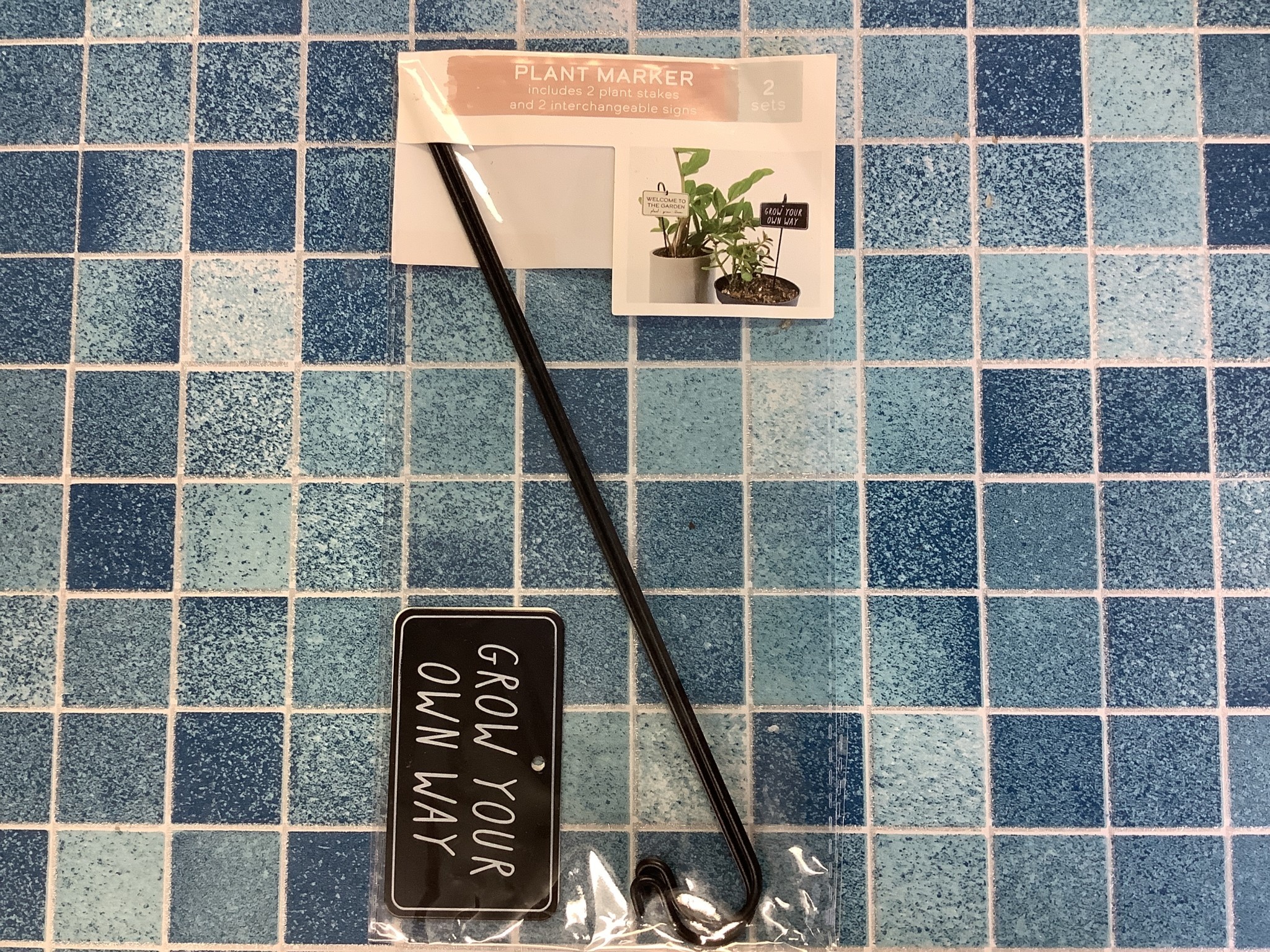 Plant marker set of 2 - D3 Surplus Outlet