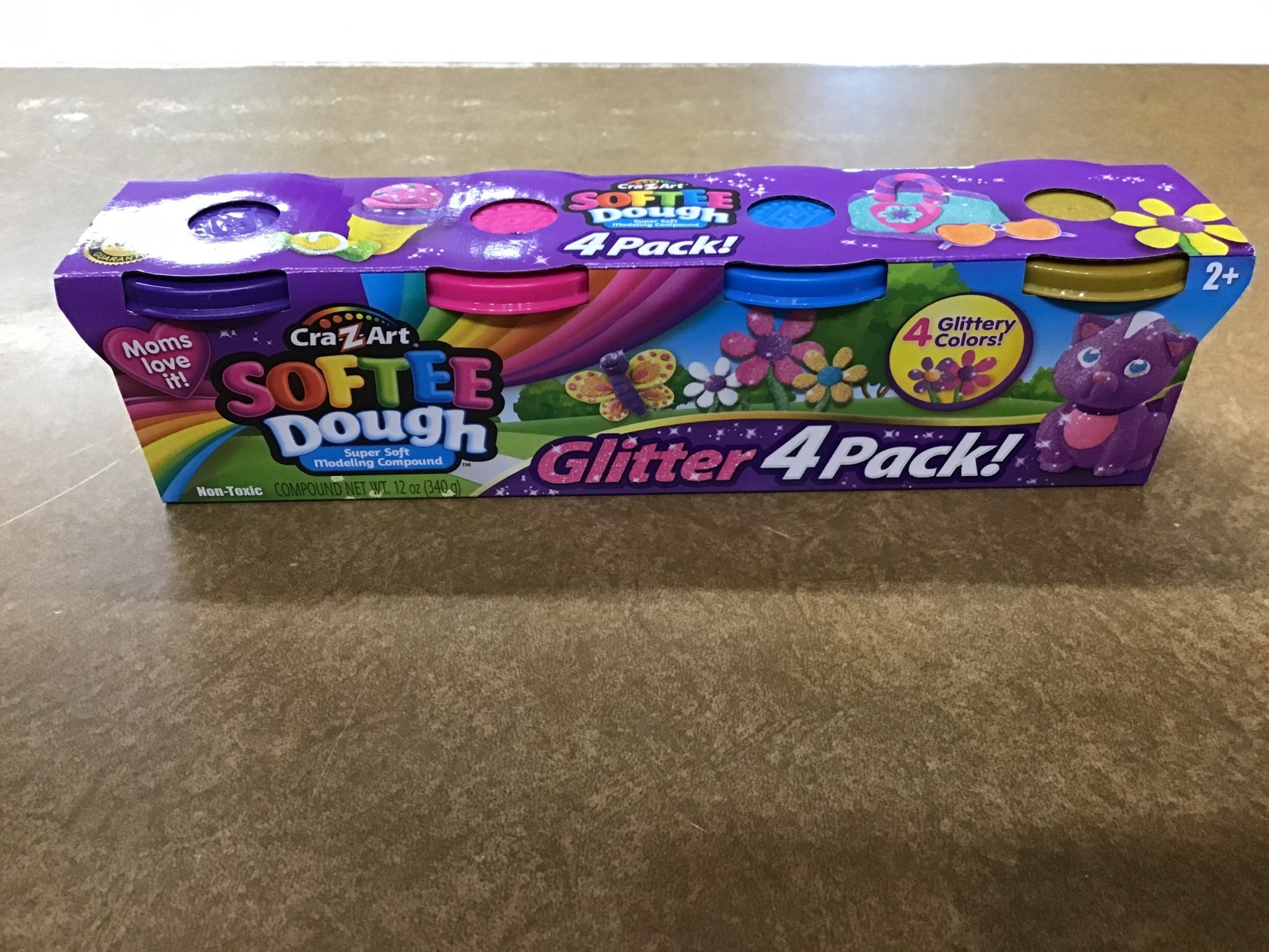 Cra-Z-Art Softee Dough Glitter 4pk - D3 Surplus Outlet