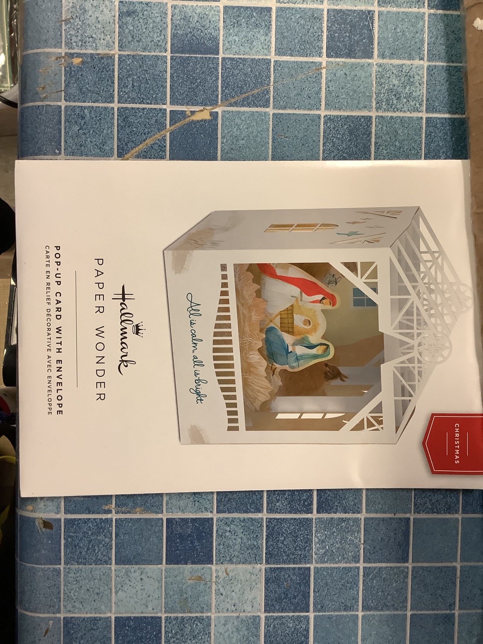 Hallmark Paper Wonder Pop Up Card w/ Envelope - Christmas Manger - D3 ...