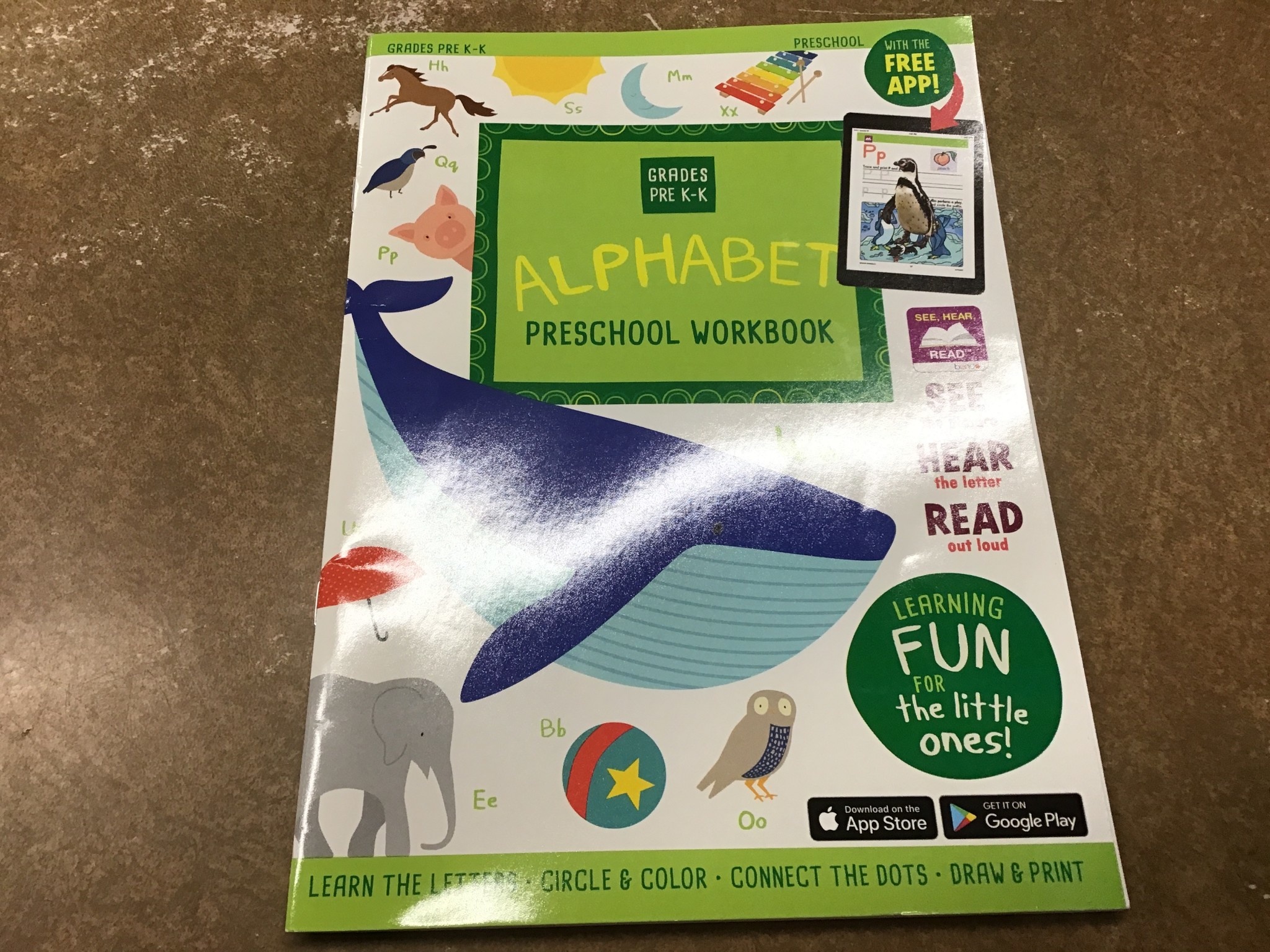 Grades Pre K - K, Alphabet Preschool Workbook - D3 Surplus Outlet