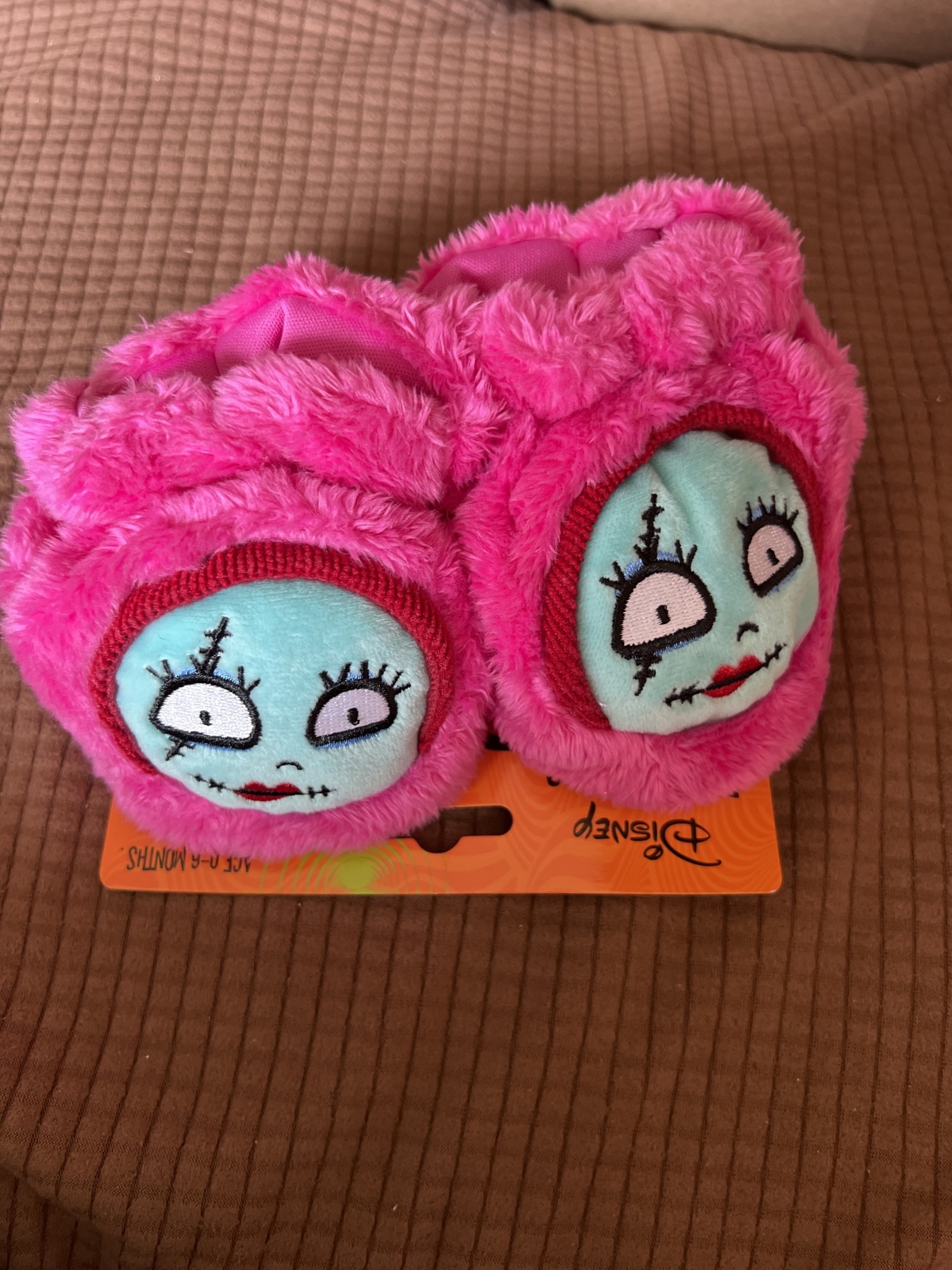 Nightmare Before Christmas- pink Sally baby booties 0-6mo - D3 Surplus ...