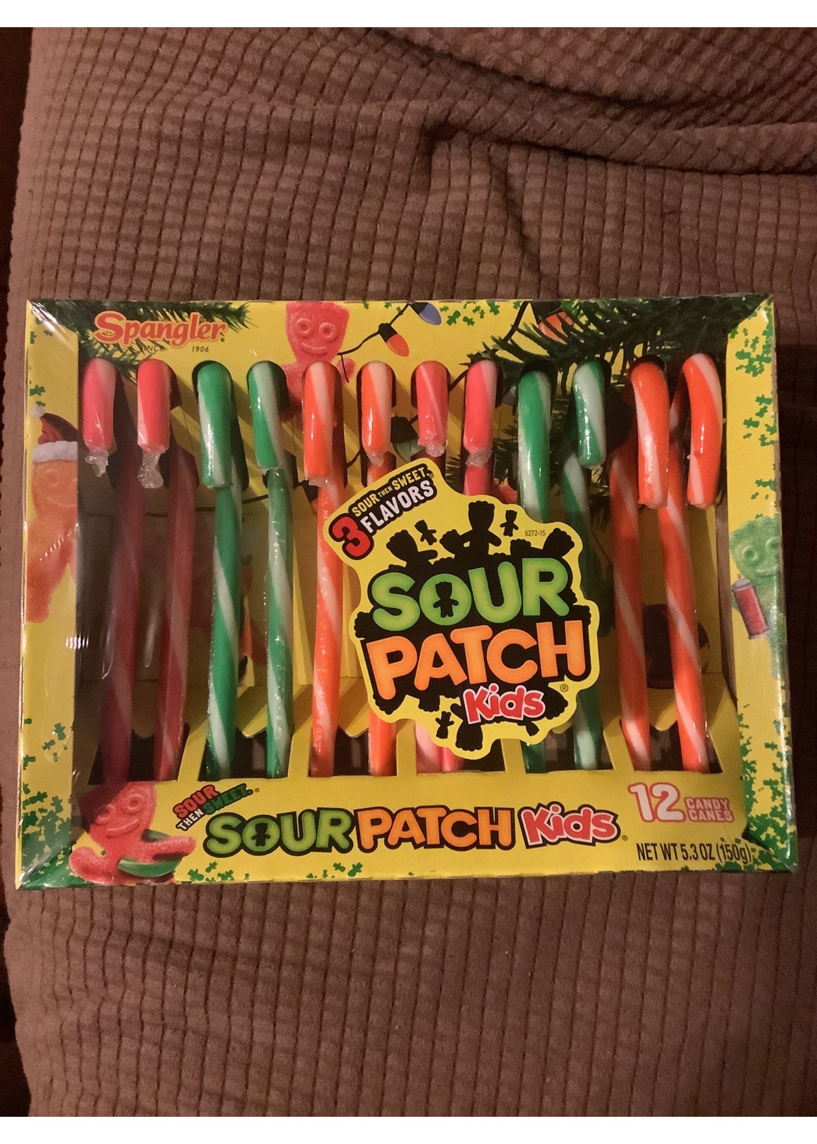 Sour Patch Candy Canes