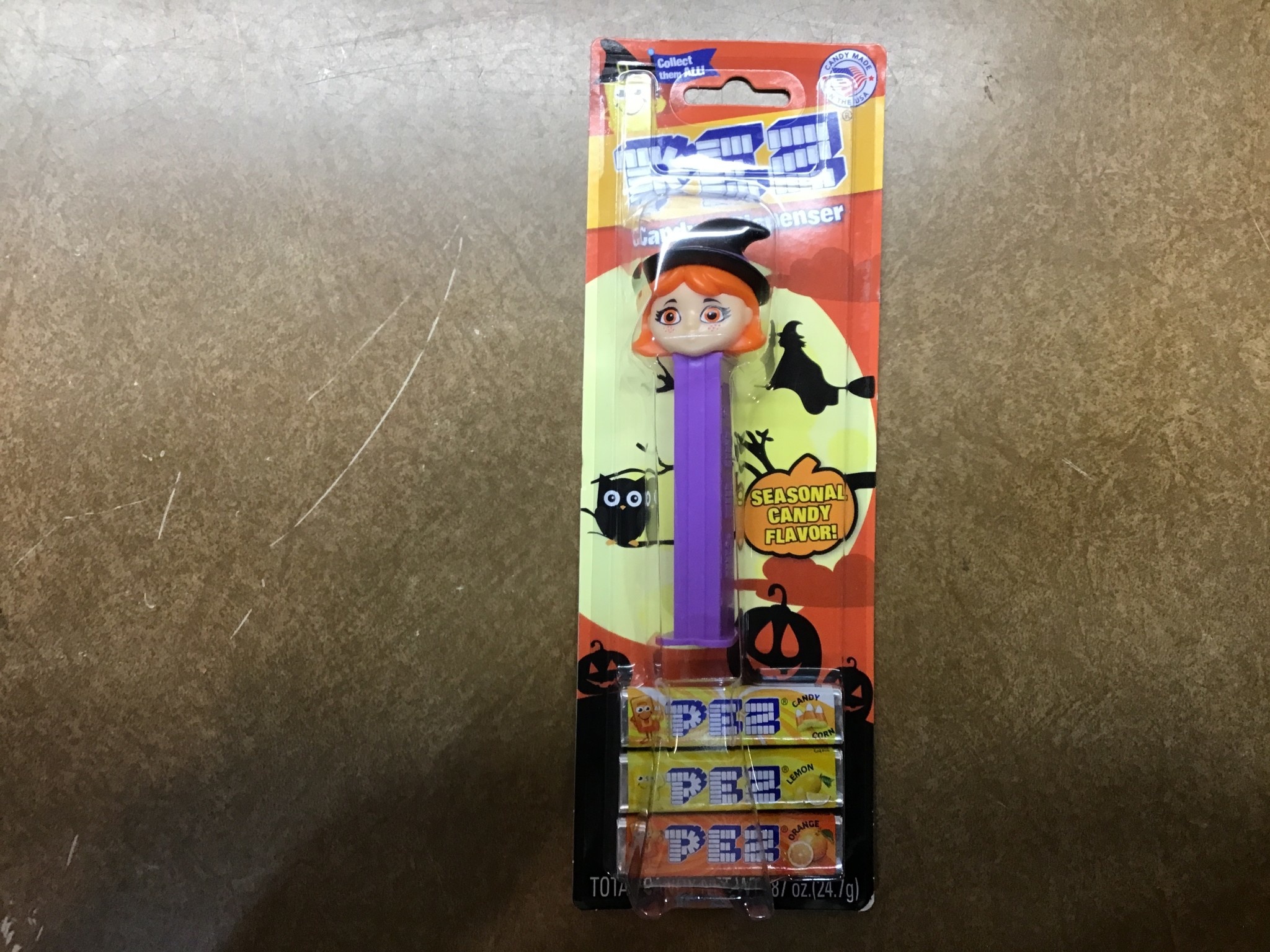 Halloween Pez Candy & Dispenser Witch (candy corn,lemon,orange) - D3 ...