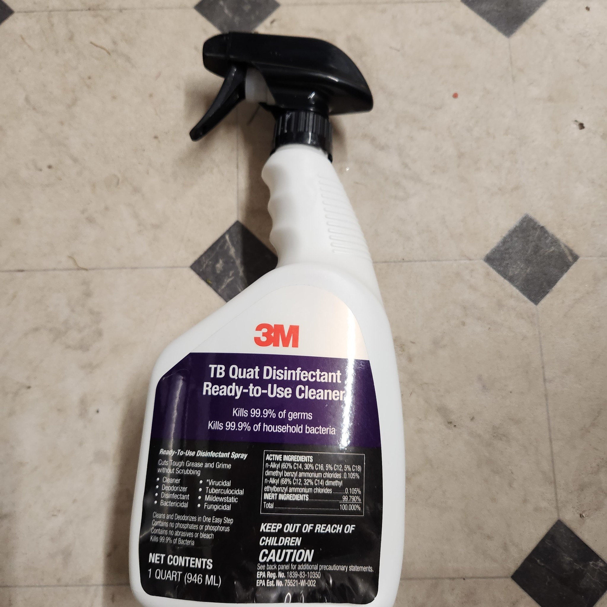 3M TB Quat Disinfectant ready to use cleaner - D3 Surplus Outlet
