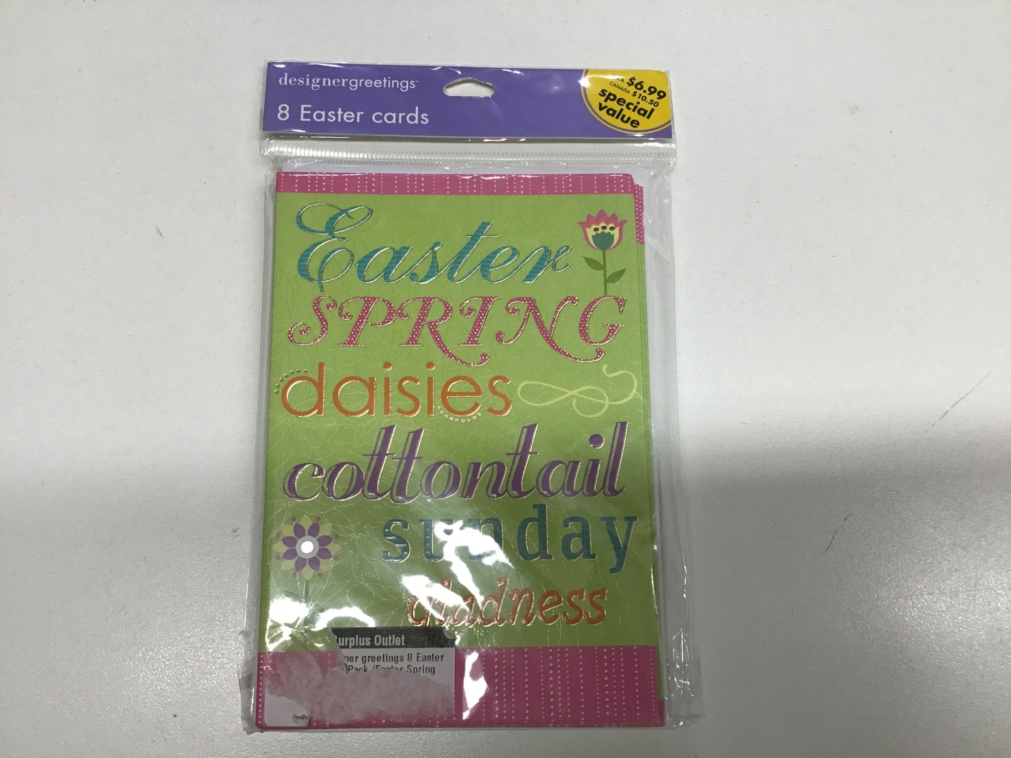 designer greetings 8 Easter Cards Pack - D3 Surplus Outlet
