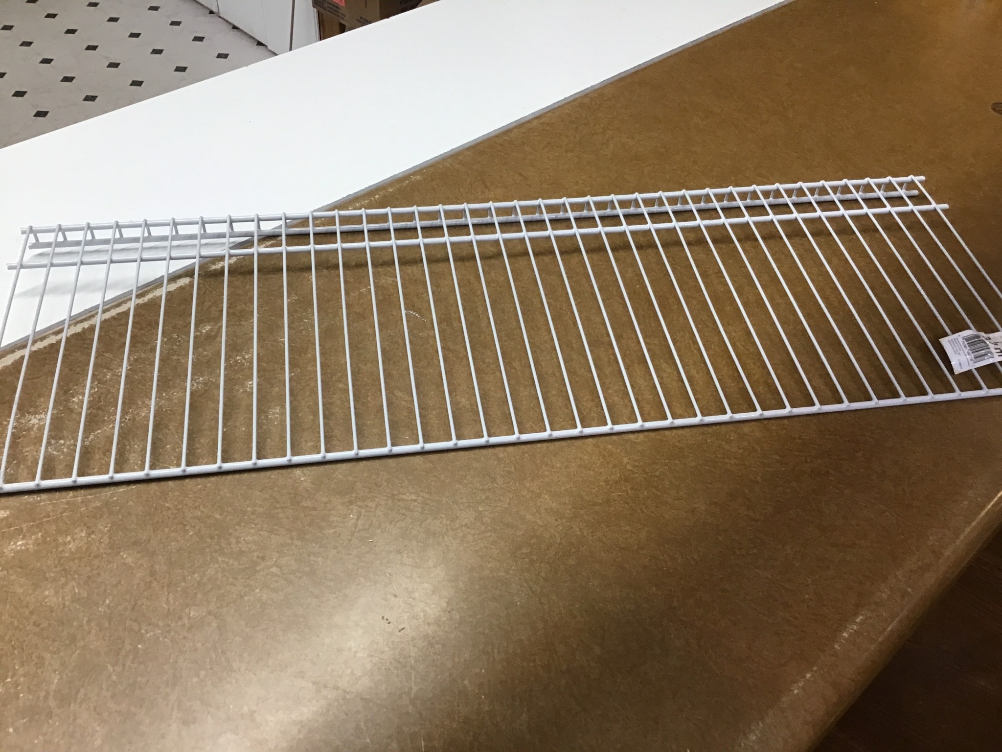 Closetmaid 12x36 wire shelf missing hardware - D3 Surplus Outlet