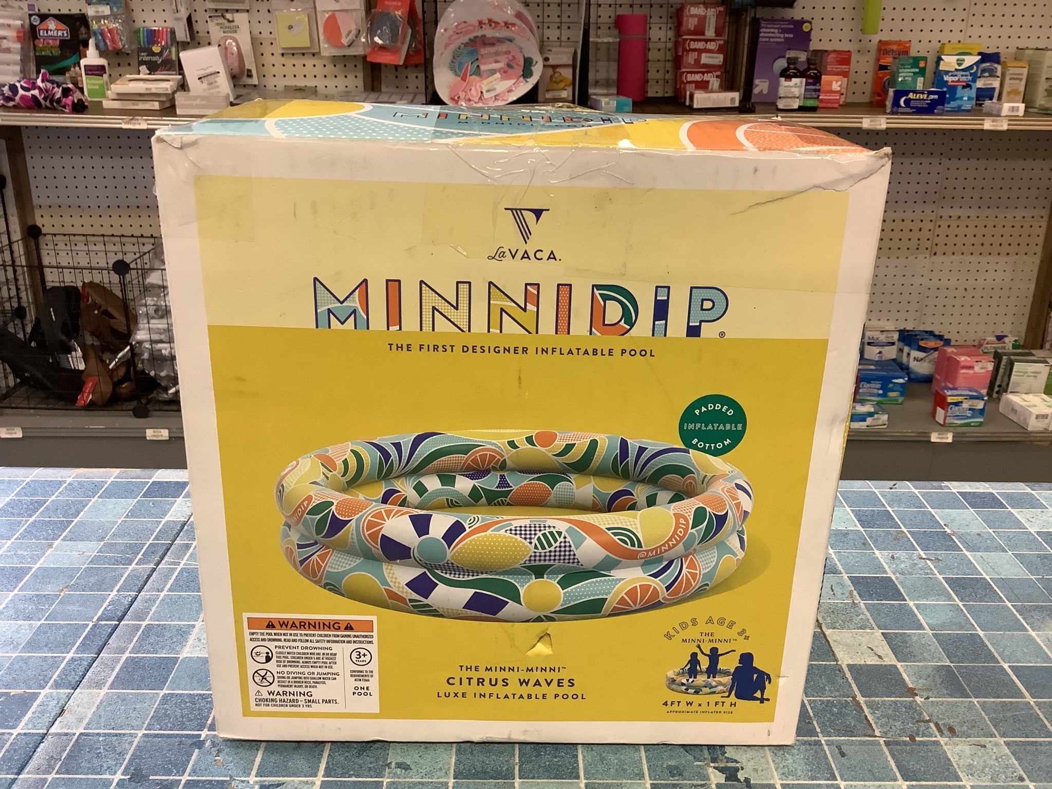 LaVACA MINNIDIP Pool Minni-Minni - Citrus Wave Luxe Inflatable Pool 4 ...