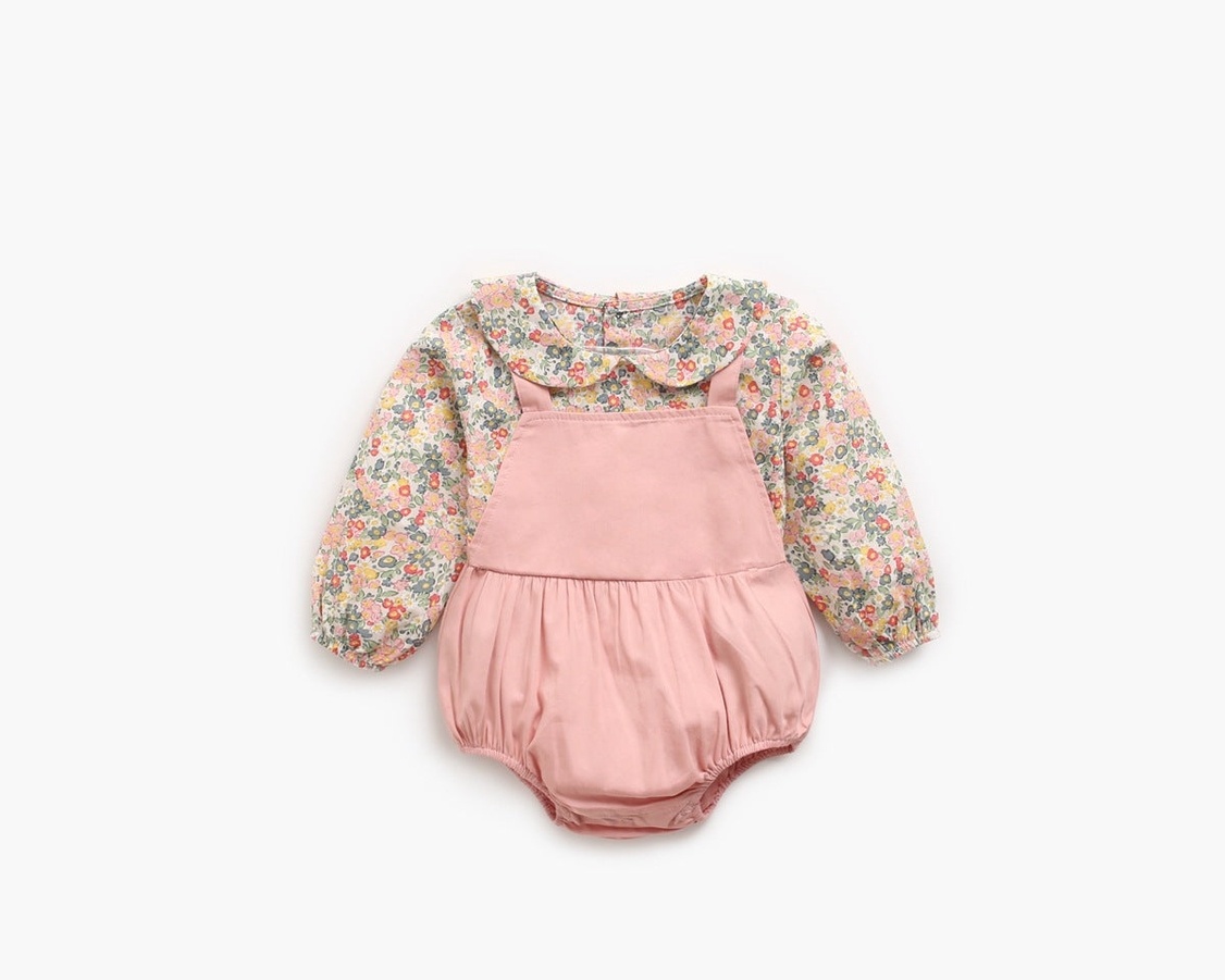 Floral Collared Bubble - Kirby's Kloset