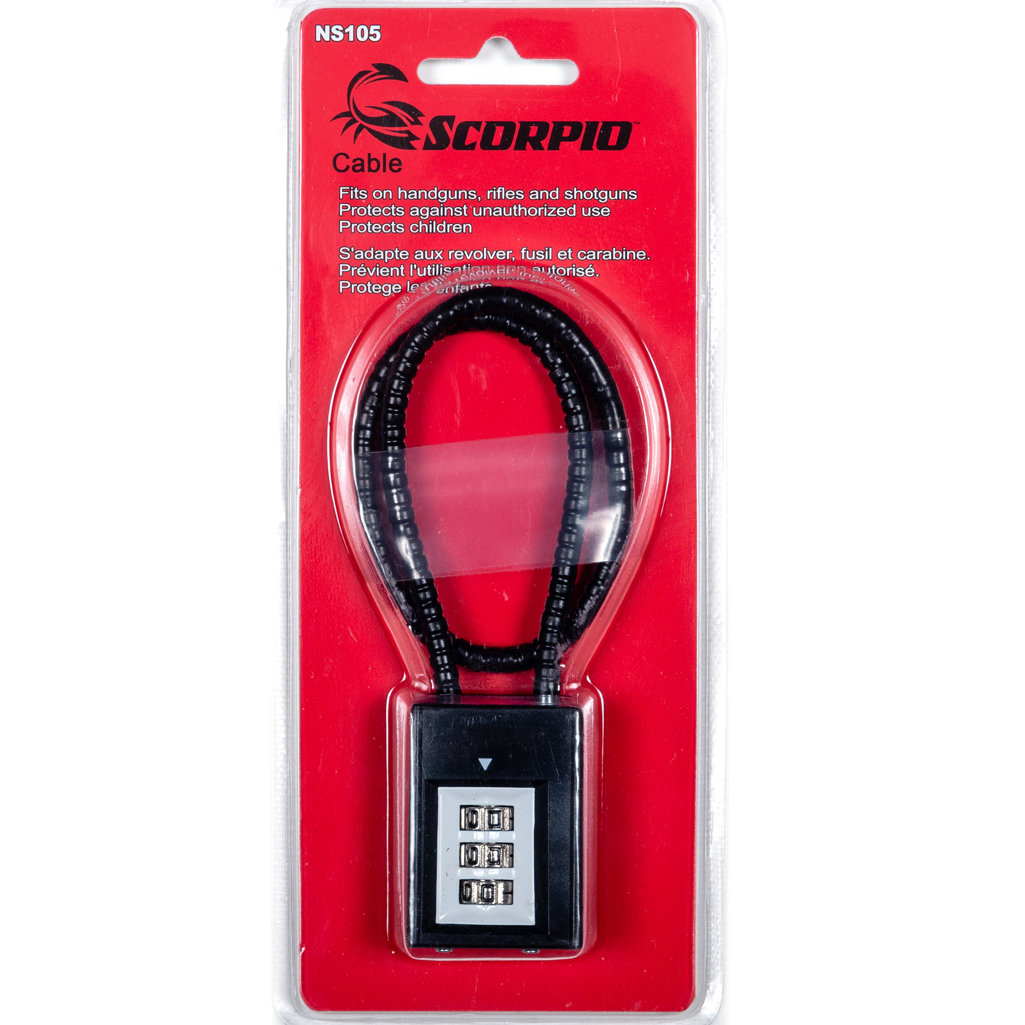 Scorpio Combination Cable Lock - Backcountry Supplies