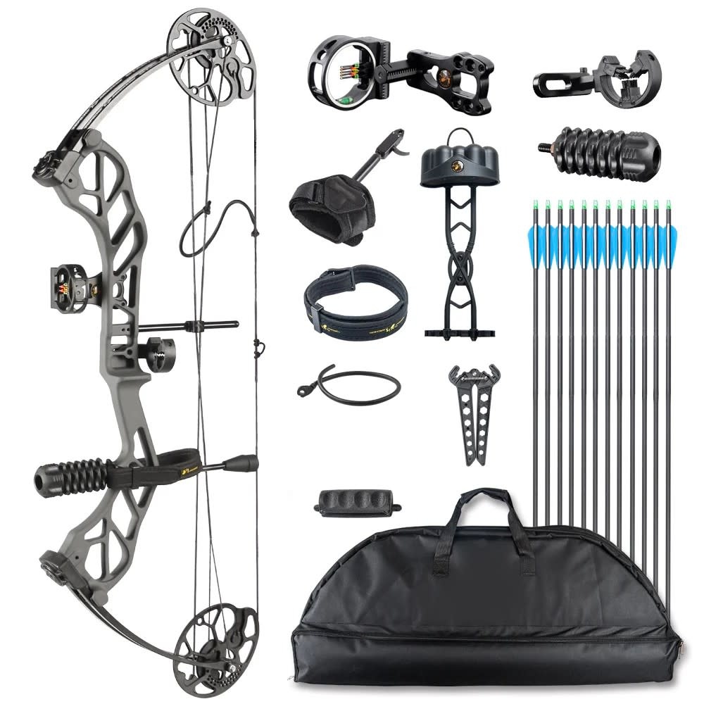 Golden Arrow Archery 31 Bow Kit 19-70 lb 19"-30" RH - Smoke ...