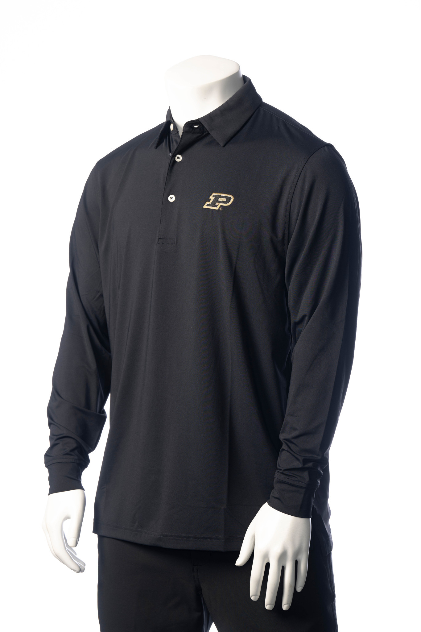 PURDUE GOLF COLLECTION PGC THE CLASSIC ECOTEC LONG SLEEVE POLO - Birck ...