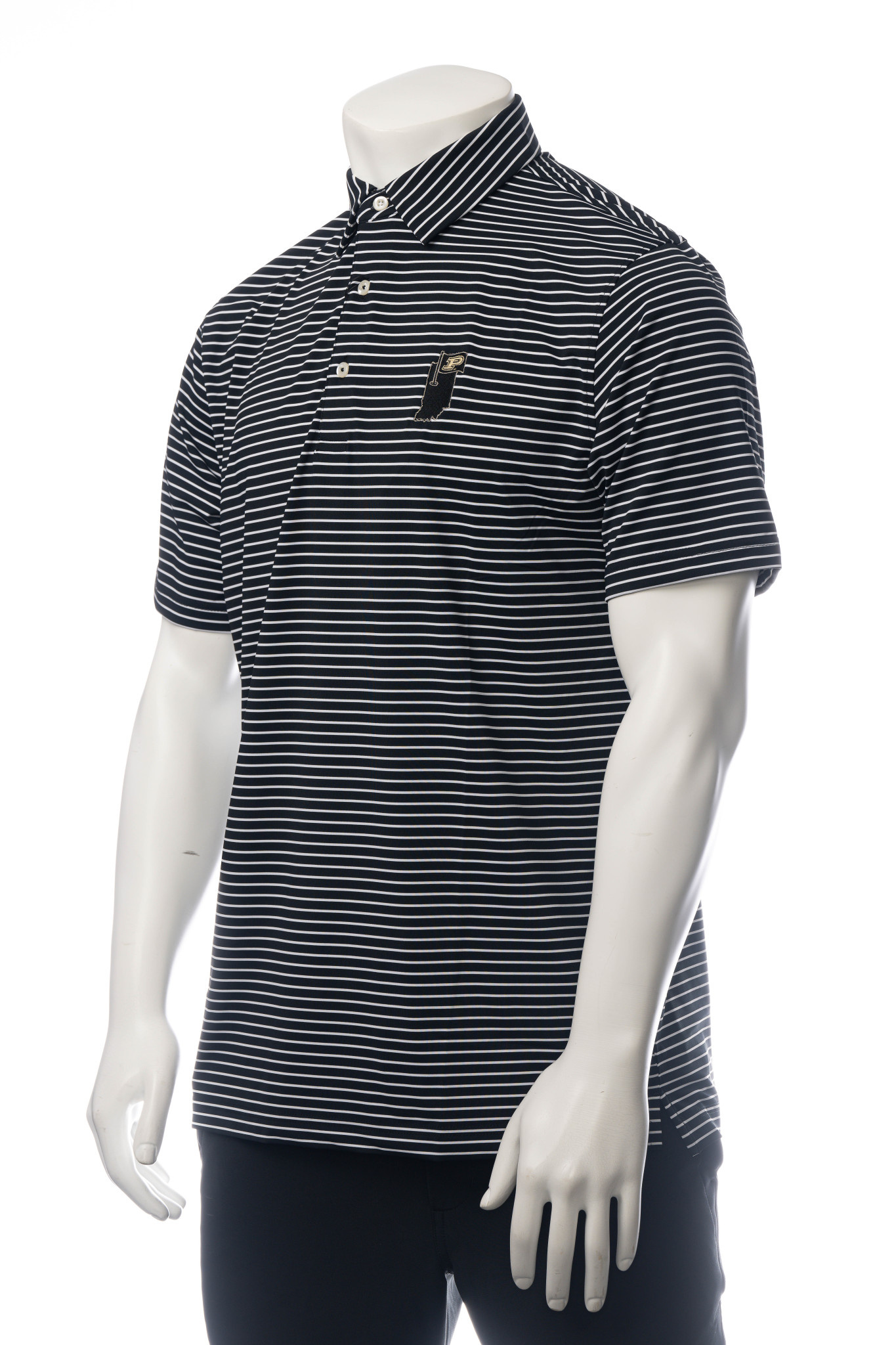 PURDUE GOLF COLLECTION PGC THE CARMEL ECOTEC STRIPE POLO - Birck ...