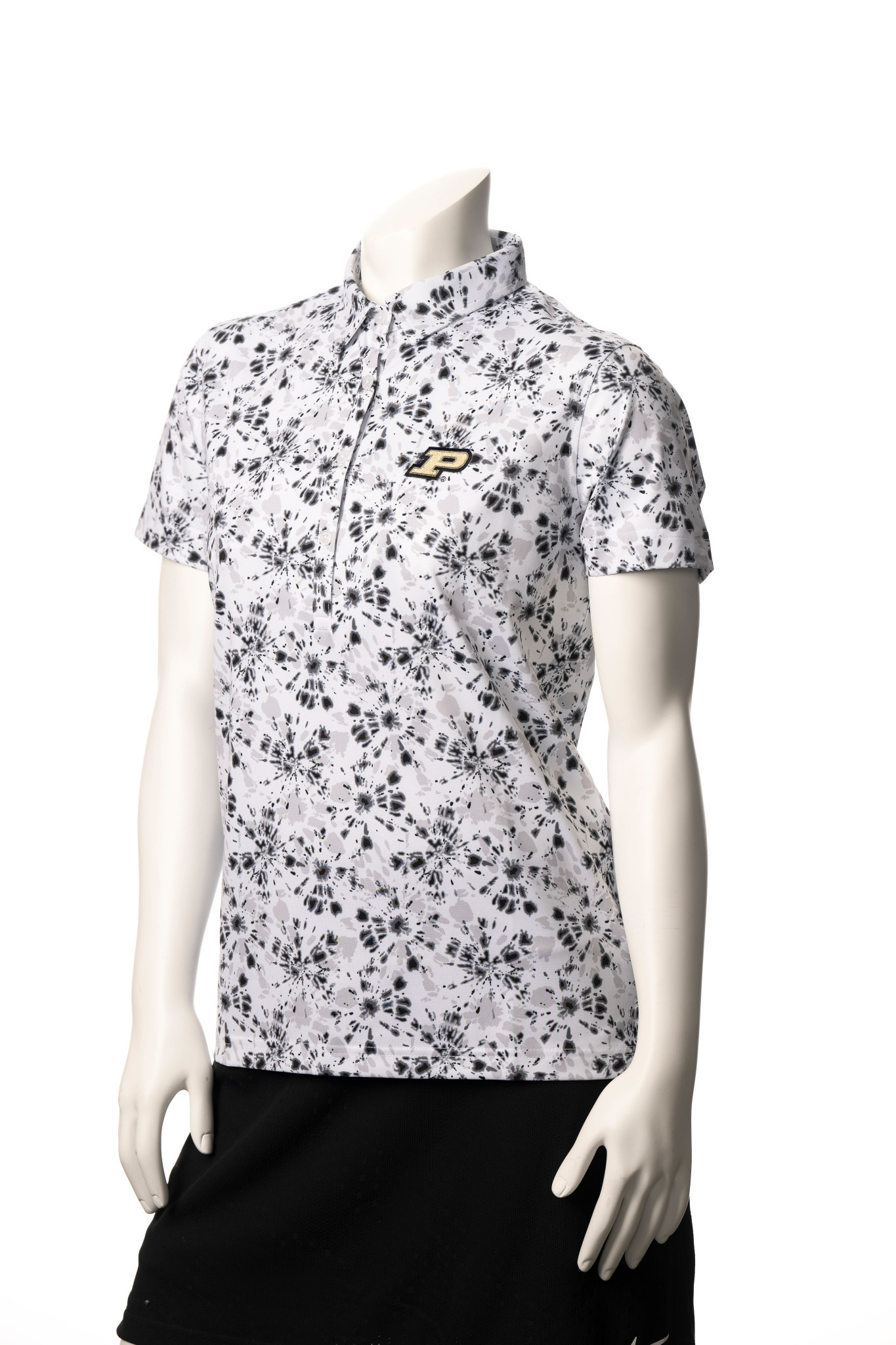 PURDUE COLLECTION PGC WOMEN'S TIE DYE POLO - Birck Boilermaker Golf Complex