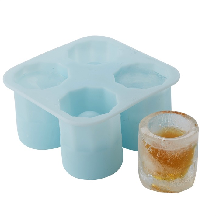 Twos Company Frozen Ice Shots Freezer Mold Makes 4 Ice Shot Glasses ...